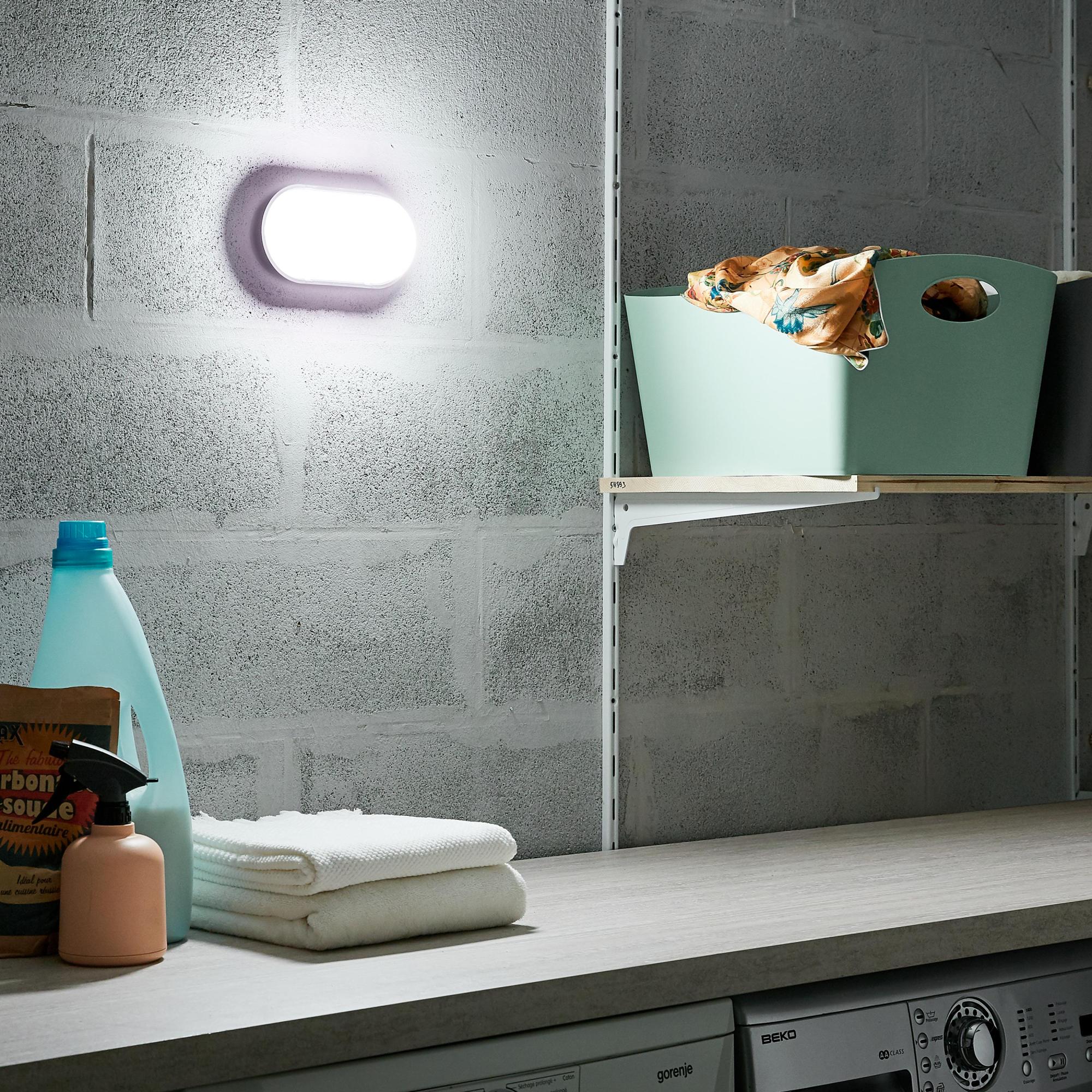 Hublot, oval, LED intégrée 1500 Lm, 20 cm, EZY, INSPIRE, noir | Leroy ...