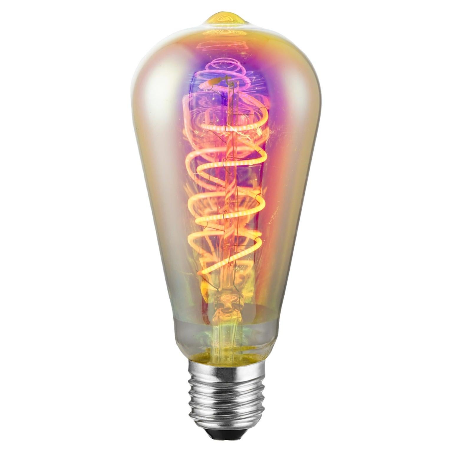 Ampoule décorative led multicolore Edison E27 250 Lm = 35 W blanc chaud ...