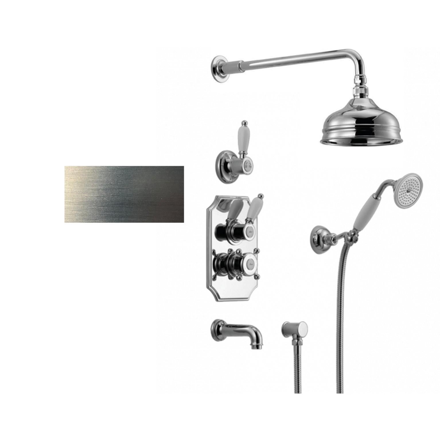 Colonne de douche encastrée, Marti porcelaine majestic arent vieilli ...