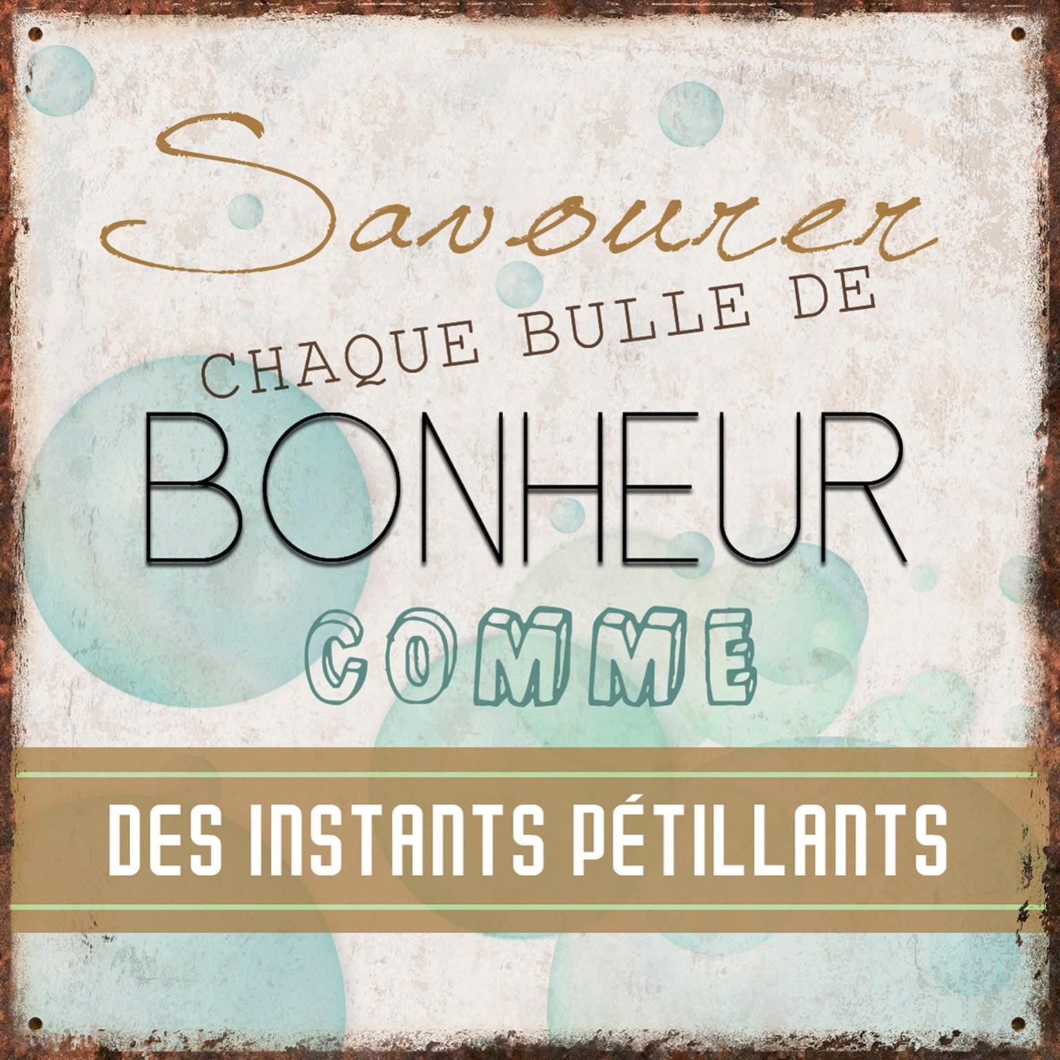 Plaque décorative Chaque bulle de bonheur, multicolore l.20 x H.20 cm ...