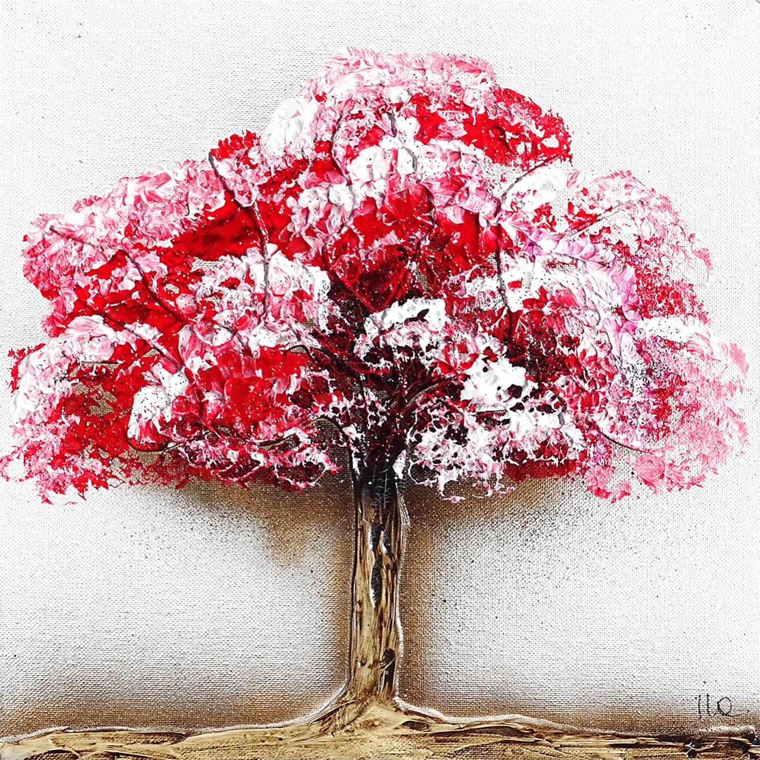 Toile peinte Classique arbre, multicolore l.30 x H.30 cm | Leroy Merlin