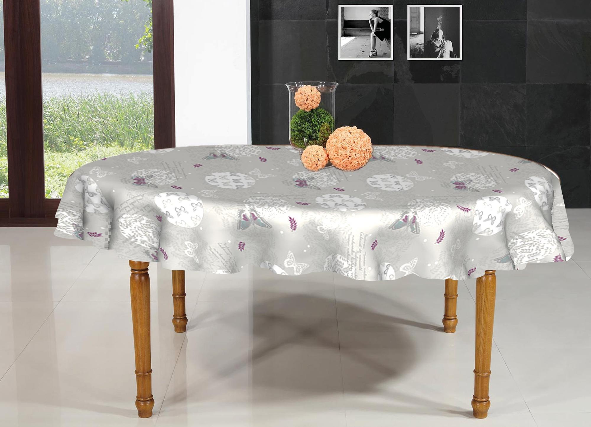 Toile cirée ovale l.150 x L.230 cm, pvc antitâche fuschia Darwin ...