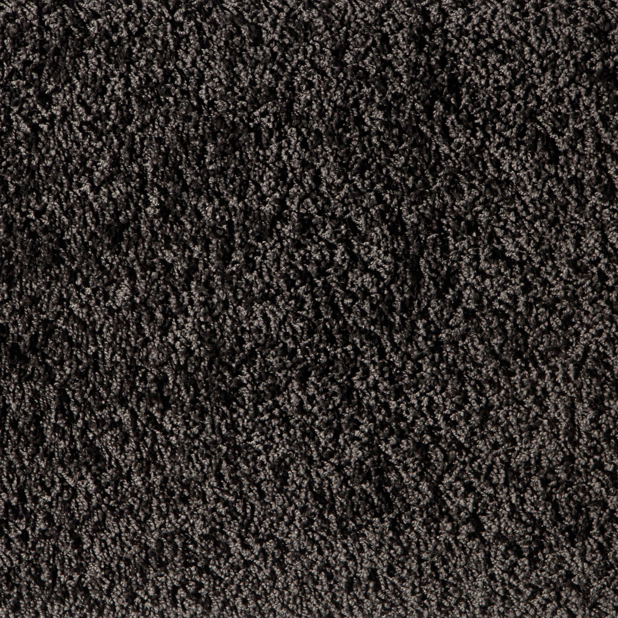 Echantillon moquette shaggy uni noire Euphoria | Leroy Merlin