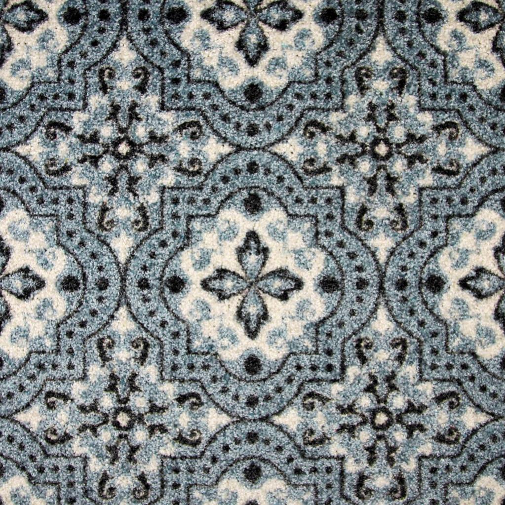 Echantillon moquette tufté uni bleu foncé Creation french | Leroy Merlin