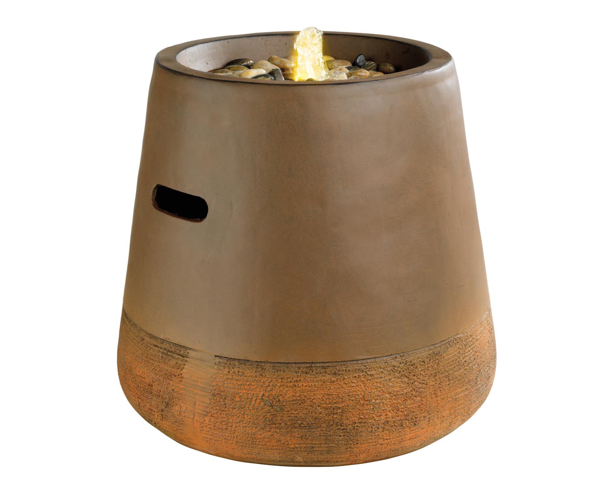 Fontaine en polyrésine, Kaemingk Mexico Vase, dia50xHt.50cm, avec LED ...