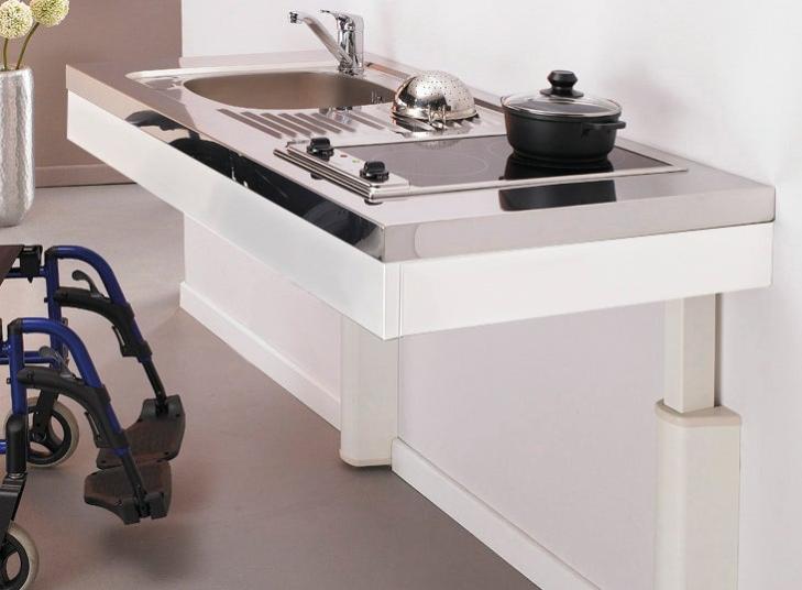 Cadre mural réglable PMR pour caisson haut de cuisine, Diagokit, Ropox ...