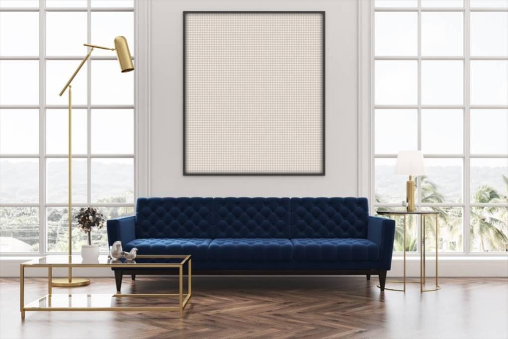 Papier peint intissé THE COUNTRY HOUSE Vichy blanc & beige | Leroy Merlin