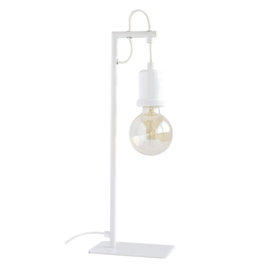 Lampe e27 max 40W scandinave métal blanc, SEYNAVE Alabama | Leroy Merlin