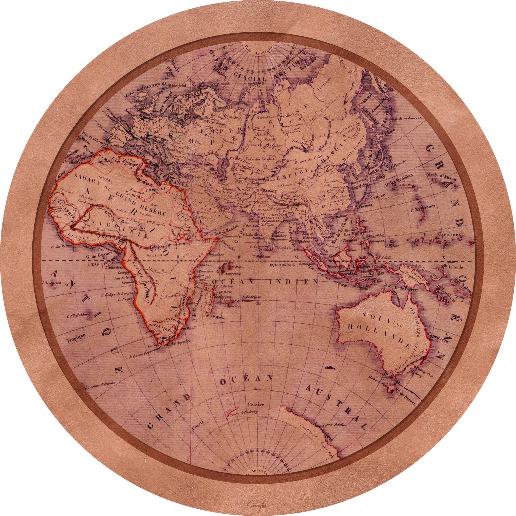 Plexiglass imprimé Map ARTIS l.95 x H.95 cm | Leroy Merlin