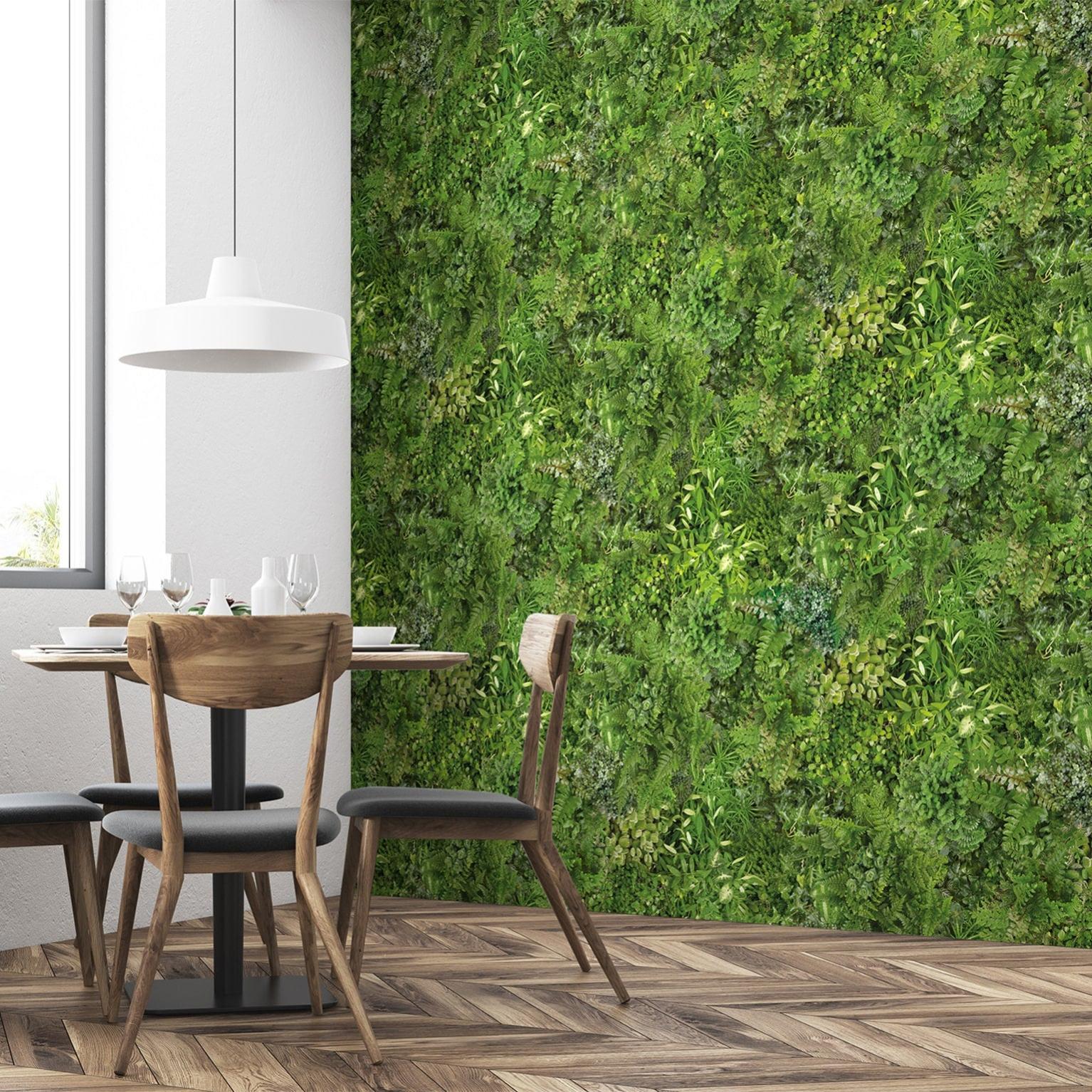 Papier peint panoramique Mur végétal vert intissé KOZIEL l.195 x H.270 ...