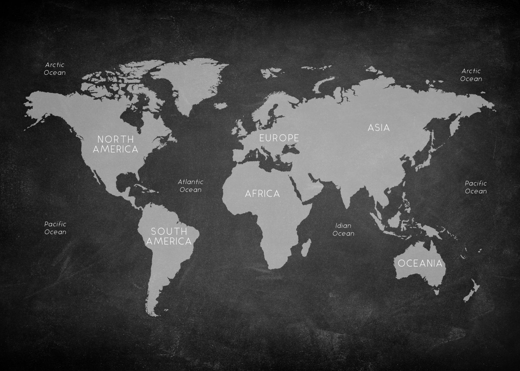 Plexiglass imprimé World map 8 ARTIS l.97 x H.65 cm | Leroy Merlin