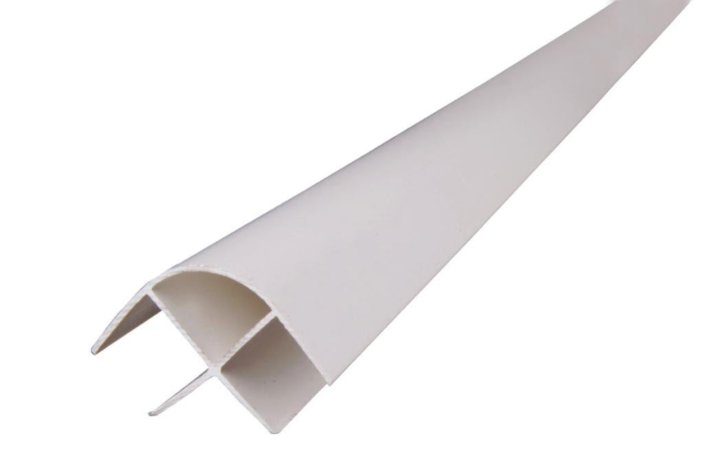 Profilé d'angle PVC mat blanc, L.2.5 m x l.2 cm x H.2 cm | Leroy Merlin