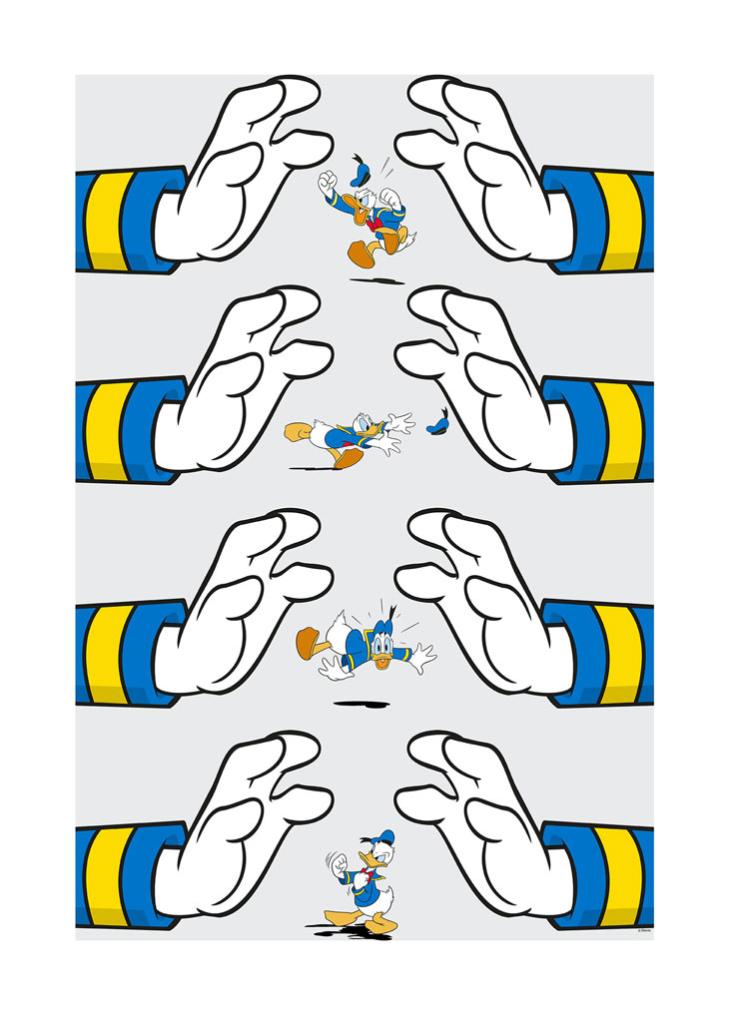 Affiche DONALD DUCK HANDS KOMAR l.50 x H.70 cm | Leroy Merlin