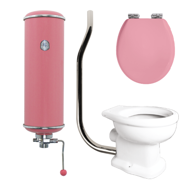 Réservoir sous pression WC GRIFFON Pack complet à poser rose dragrée ...