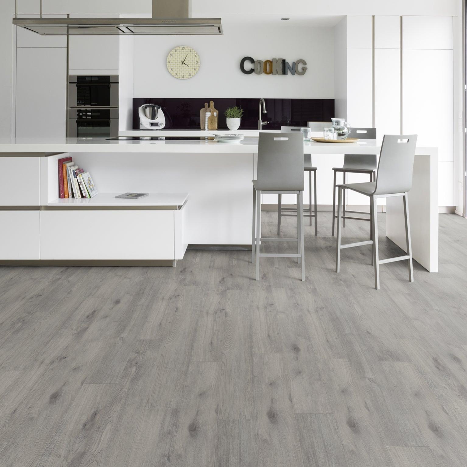 Lame PVC adhésive medio GERFLOR Senso rustic pure oak gris | Leroy Merlin