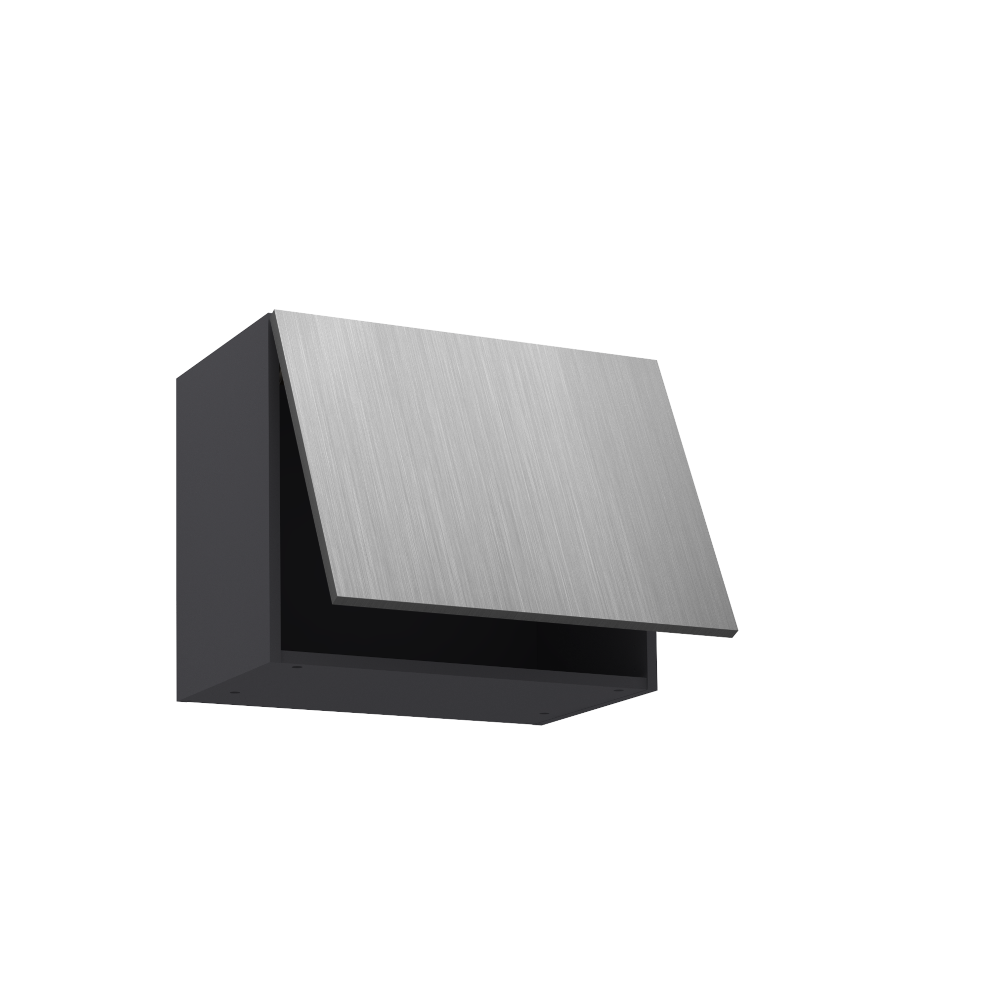 Meuble haut de cuisine Detroit effet inox, 1 porte H48xl60 | Leroy Merlin