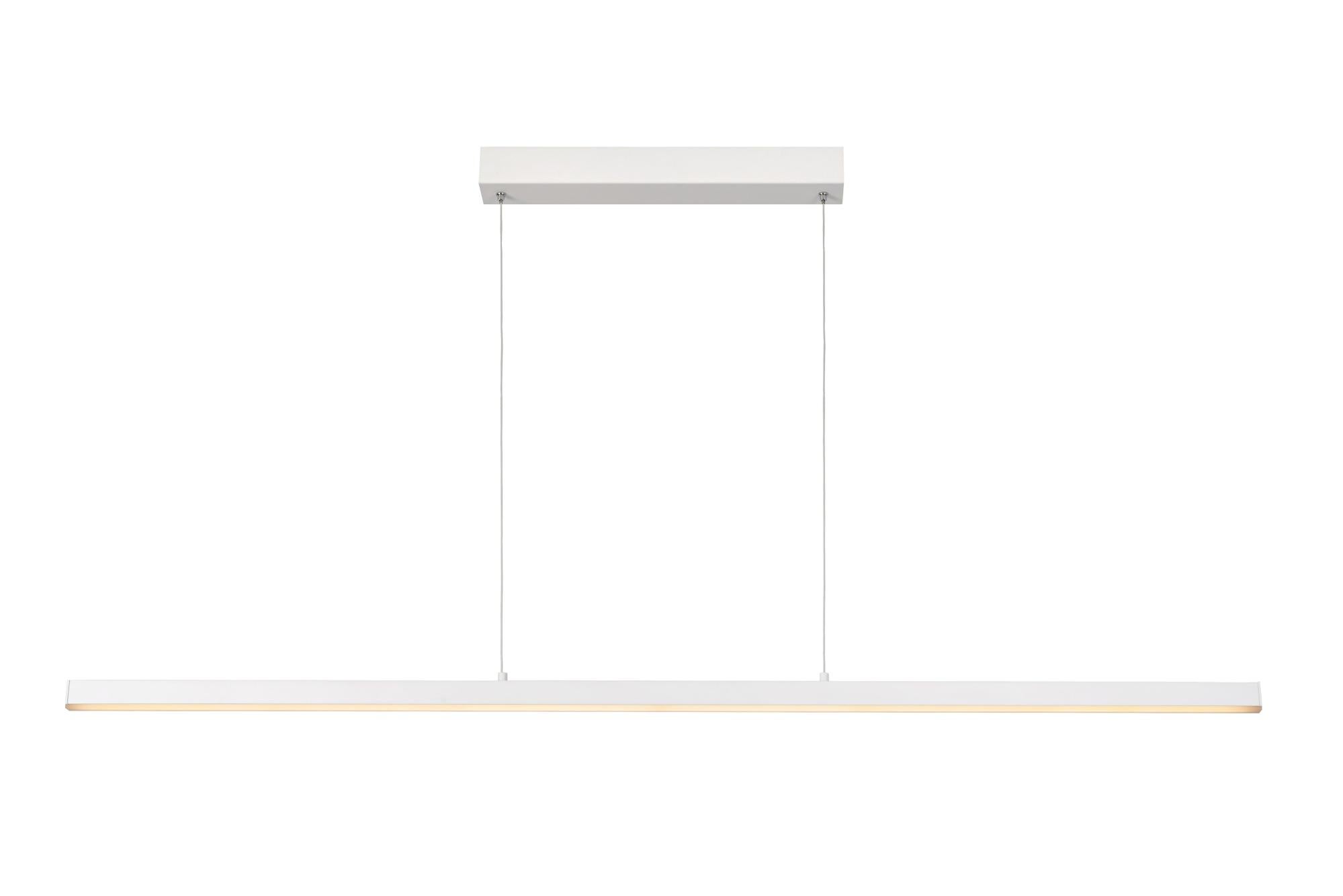 Suspension, design métal blanc module led LUCIDE Sigma l.150 cm, 34w ...