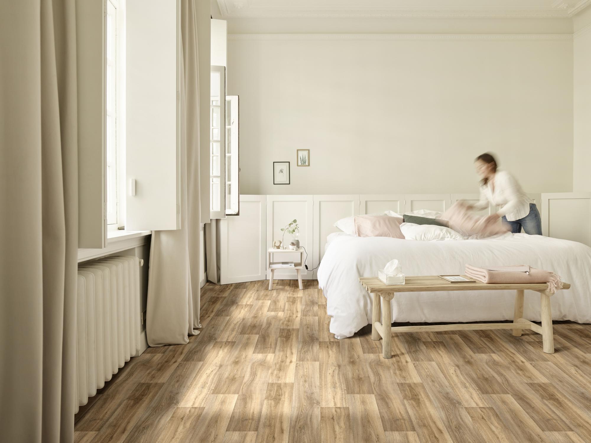 Sol PVC effet parquet chartres Prestige BEAUFLOR rouleau l.4 m | Leroy ...