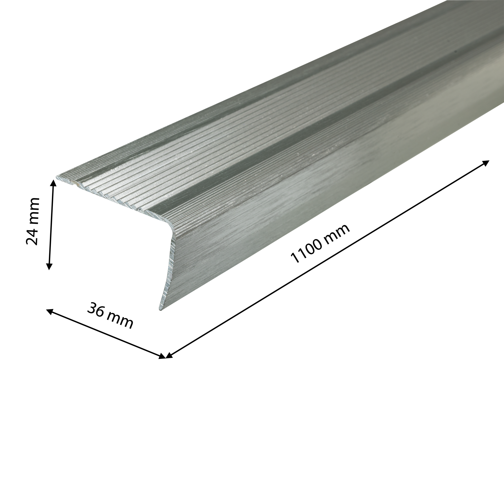 Nez de marche alu gris à coller, l.2.4 cm x L.110 cm ARTENS | Leroy Merlin Nez de marche alu gris à coller, l.2.4 cm x L.110 cm ARTENS | Leroy Merlin