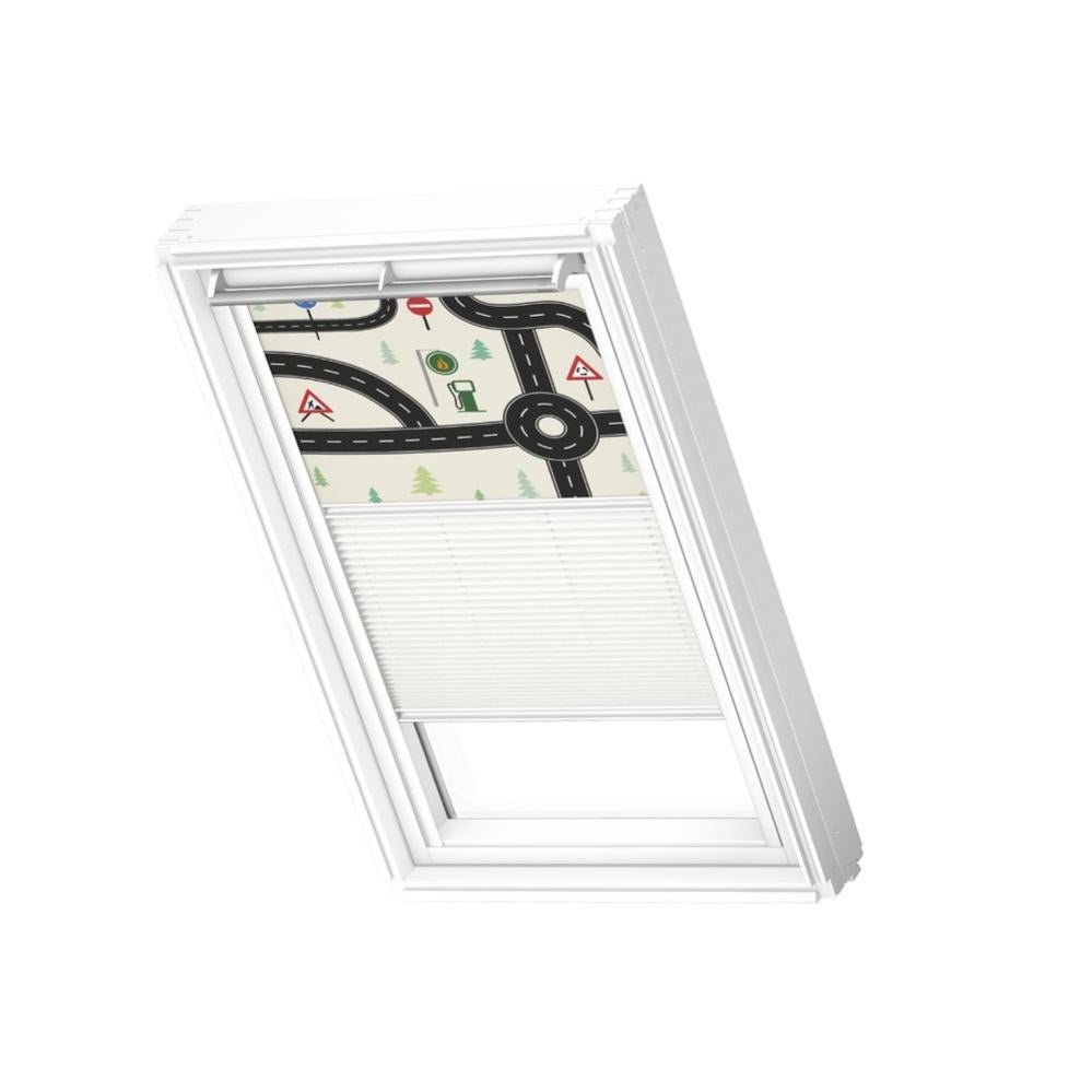 Store fenêtre toit VELUX duo occ. pl manu vert m.étoiles DFD M06 ...