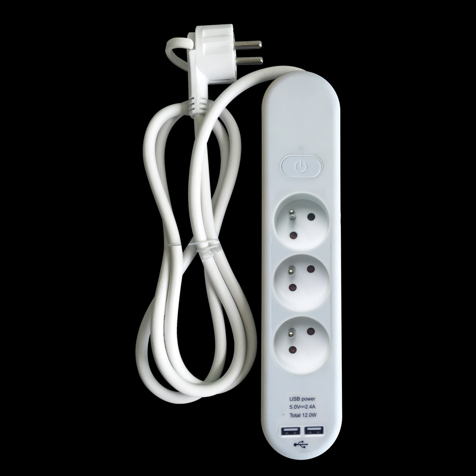 Multiprise USB filaire, 3 prises blanc LEXMAN | Leroy Merlin