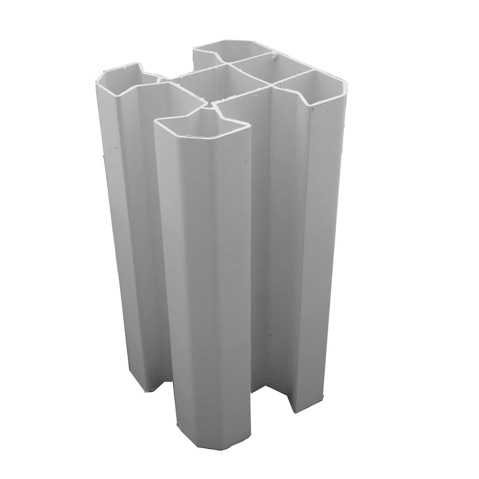 Poteau angle PVC CLEA blanc, 90 x 90 cm | Leroy Merlin