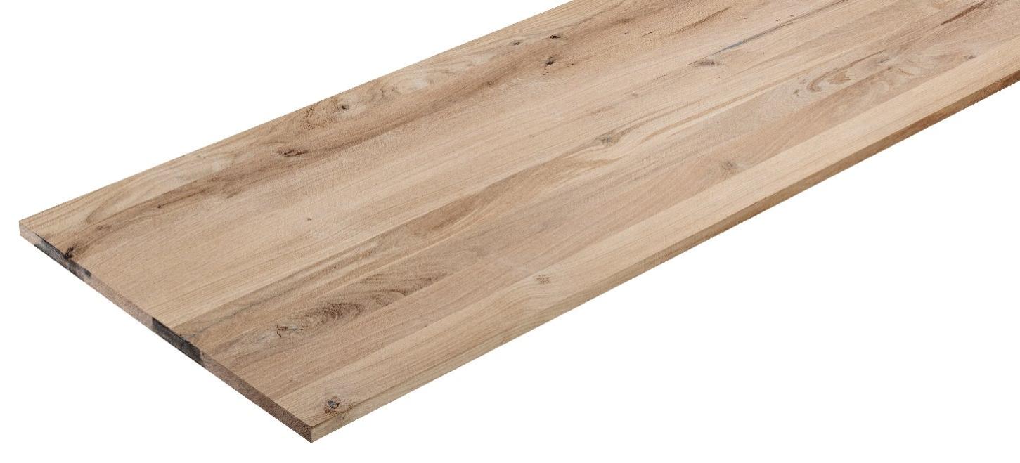 Tablette chêne lamellé collé, L.200 x l.50 cm x Ep.20 mm | Leroy Merlin