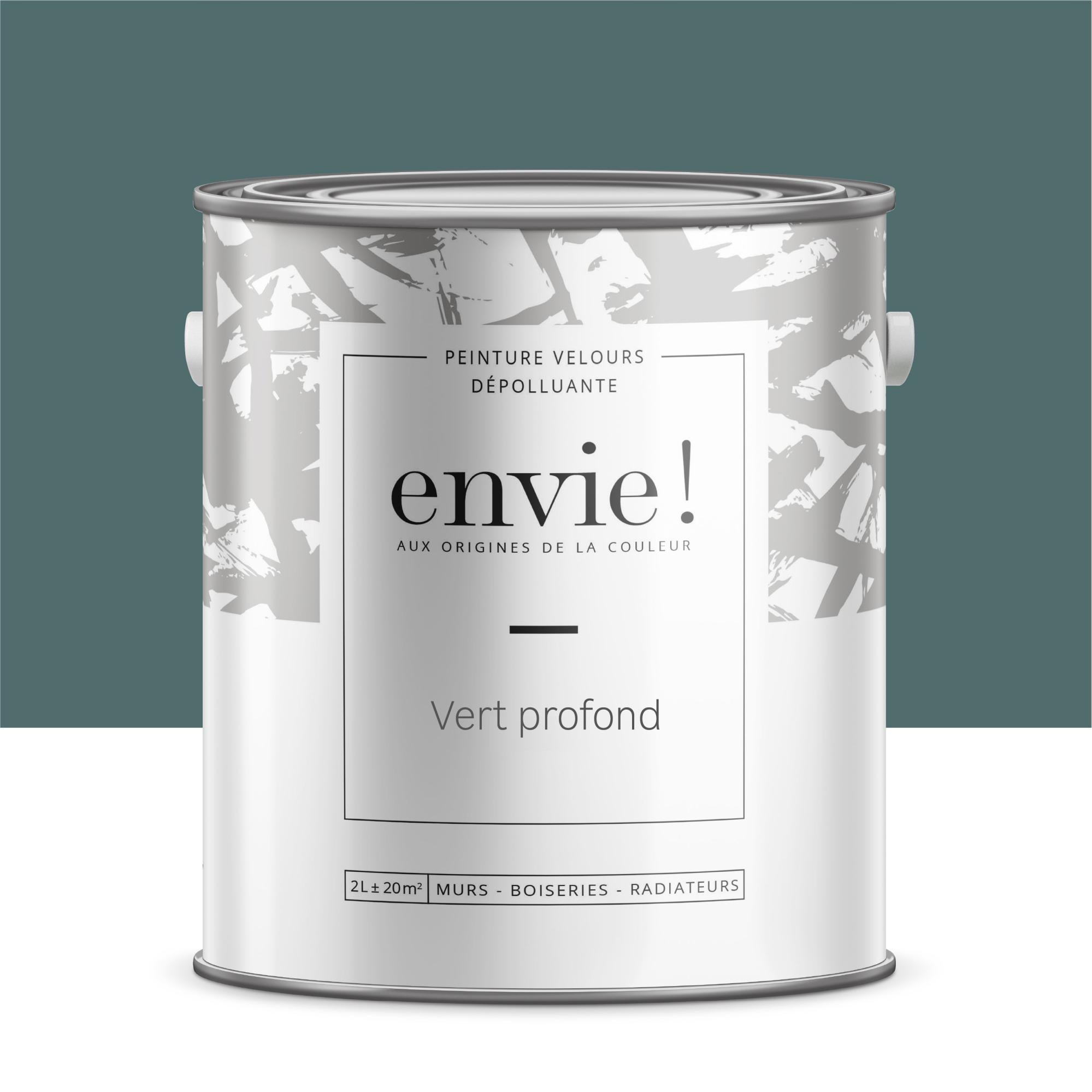 Peinture vert profond velours ENVIE Dépolluante 2l | Leroy Merlin