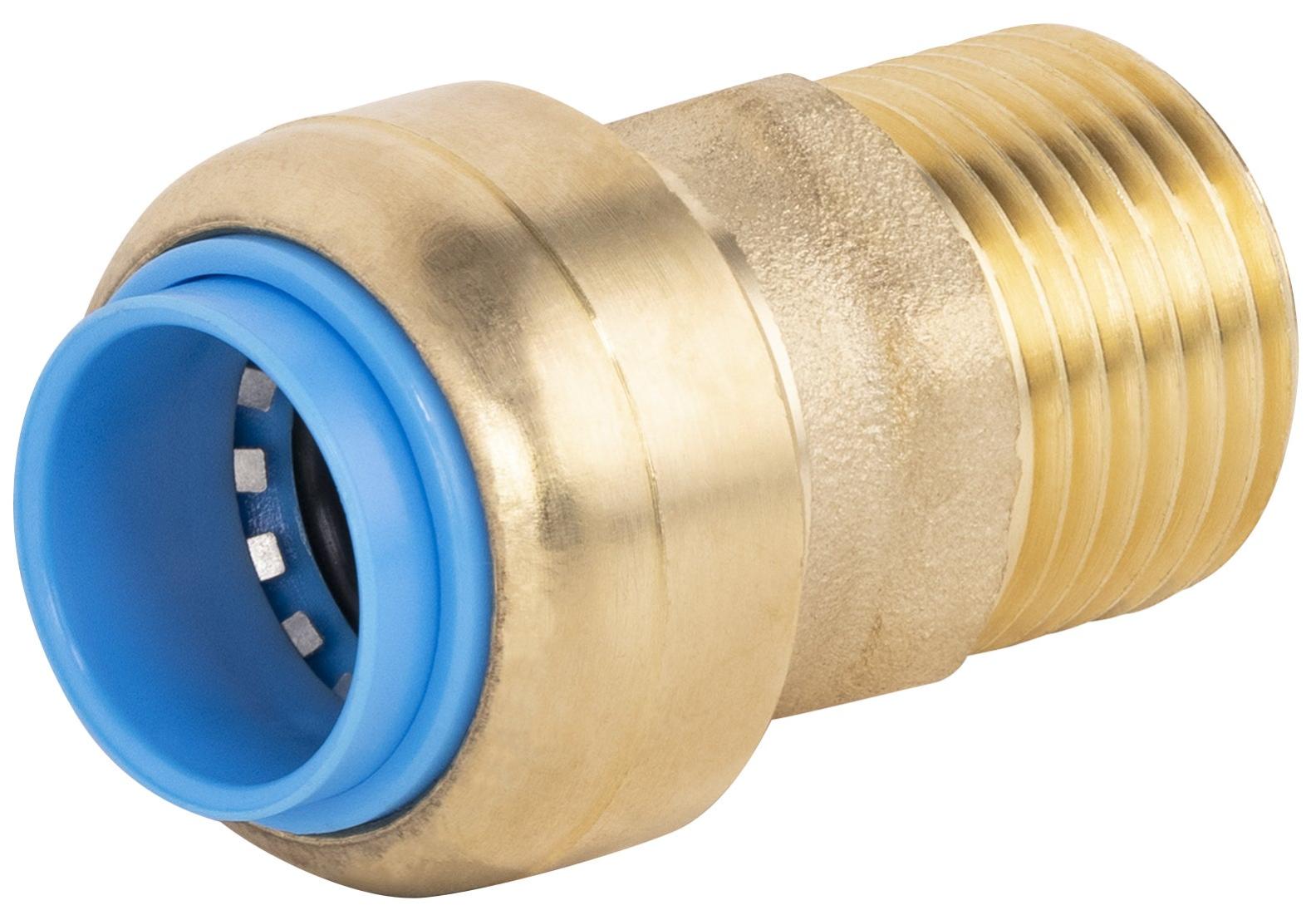 Raccord droit mâle 15 x 21 diam 14 mm laiton | Leroy Merlin