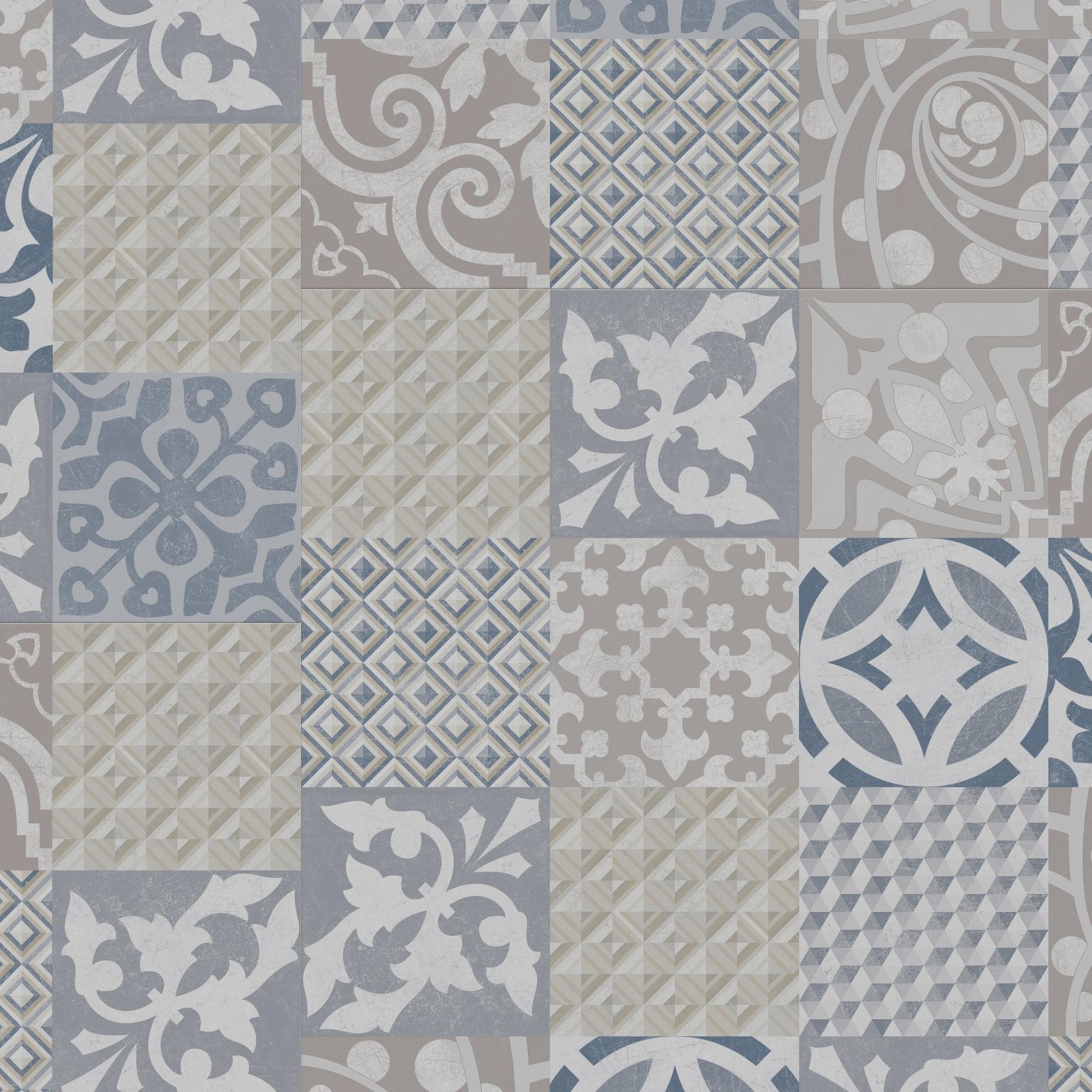 Echantillon dalle pvc adhésive medio GERFLOR Senso urban provence blue ...