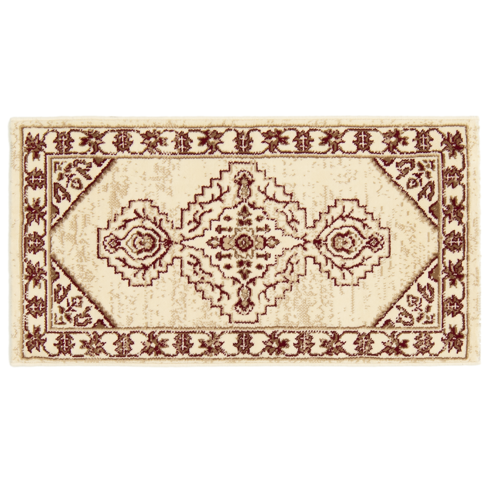 Tapis marron rectangulaire Iris, l.60 x L.110 cm | Leroy Merlin