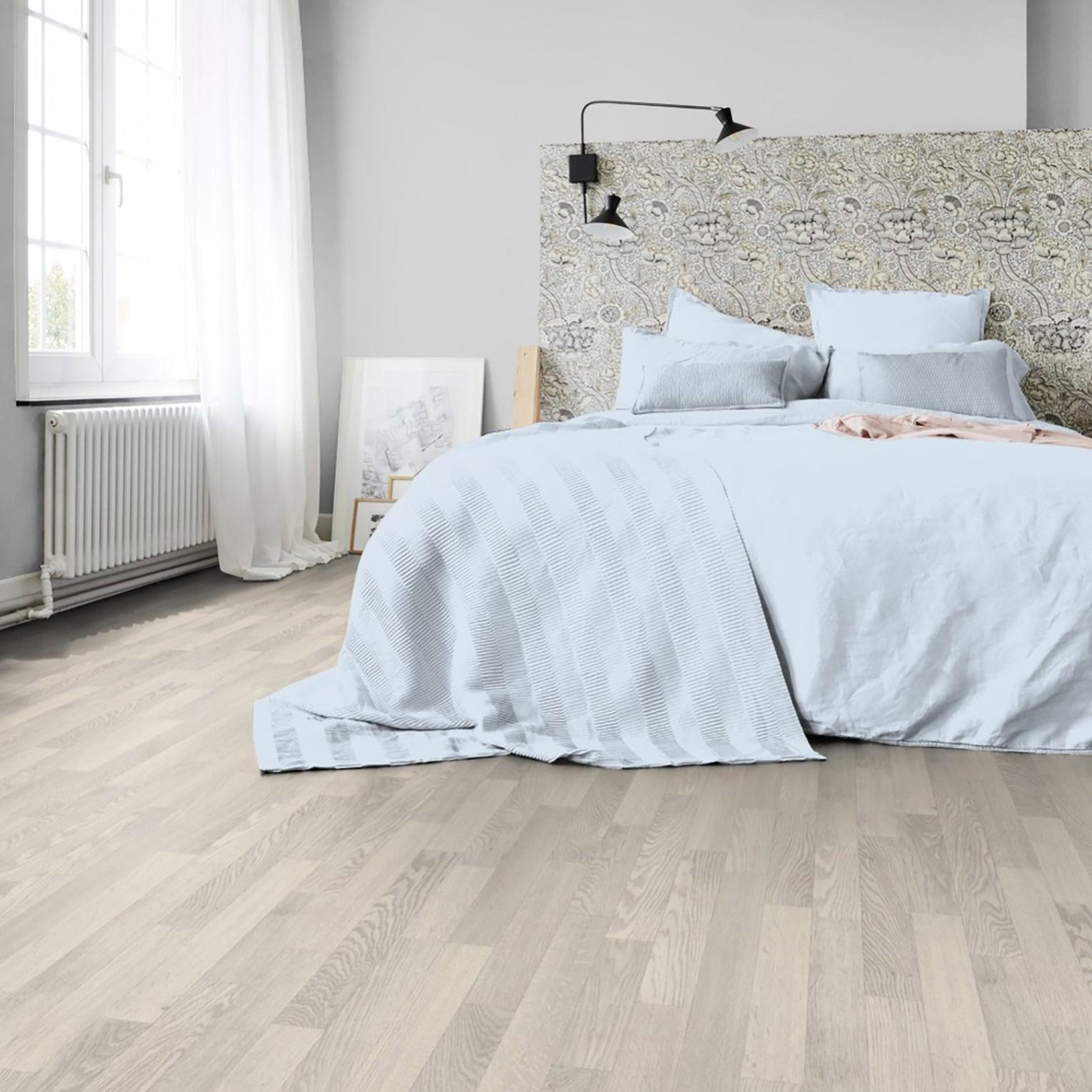 Sol PVC effet bois blanc crème Iconik resistex TARKETT rouleau l.4 m ...