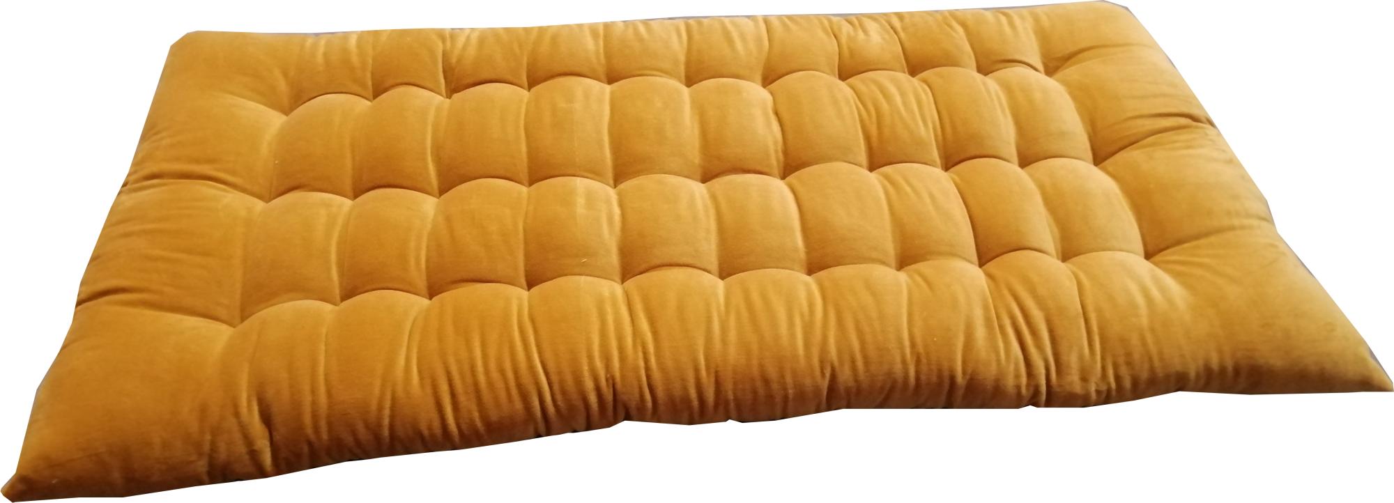 Coussin d'assise de chaise, jaune l.60 x H.4 cm | Leroy Merlin
