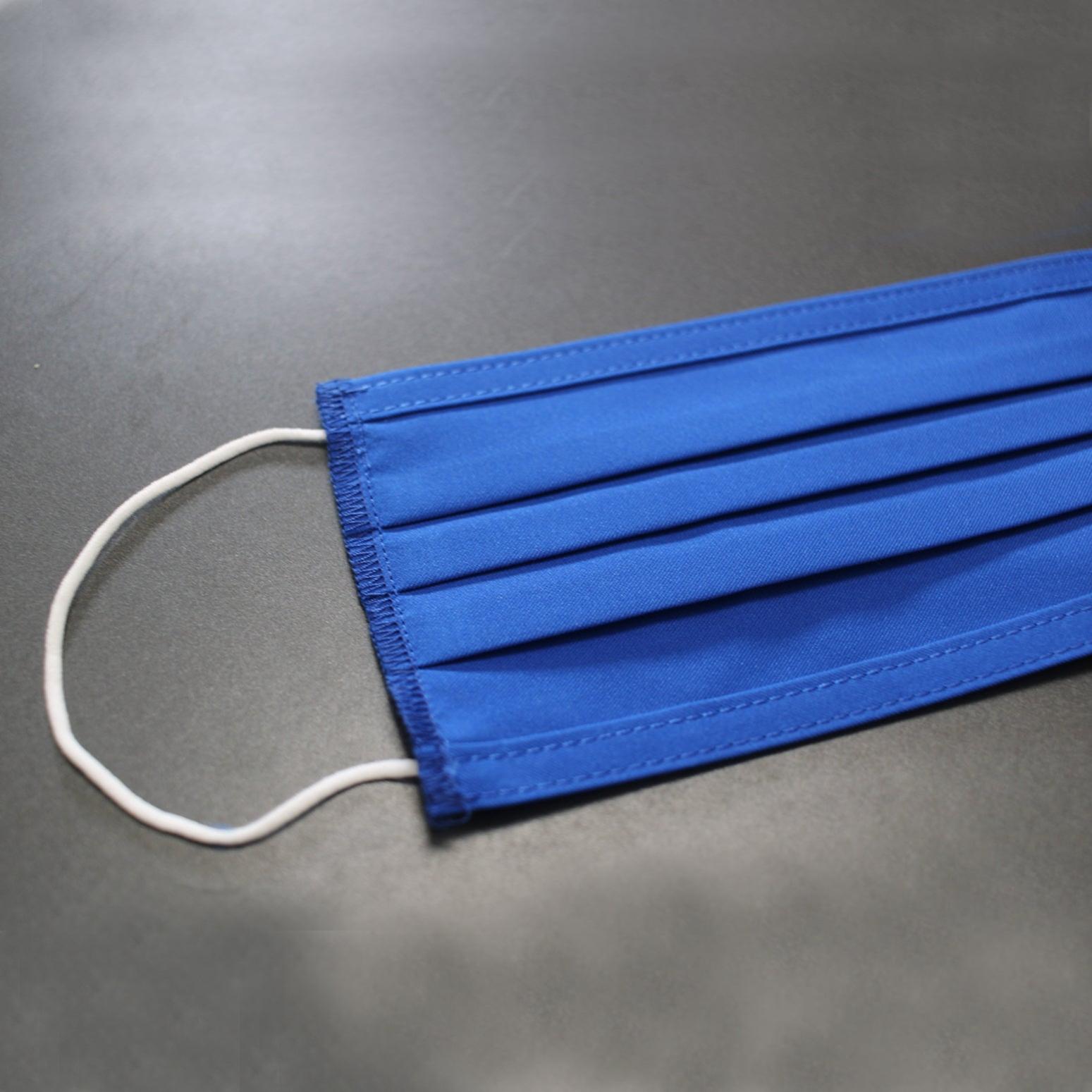 Lot de 2 masques bleu roi tissu lavables à usage non sanitaire, taille ...