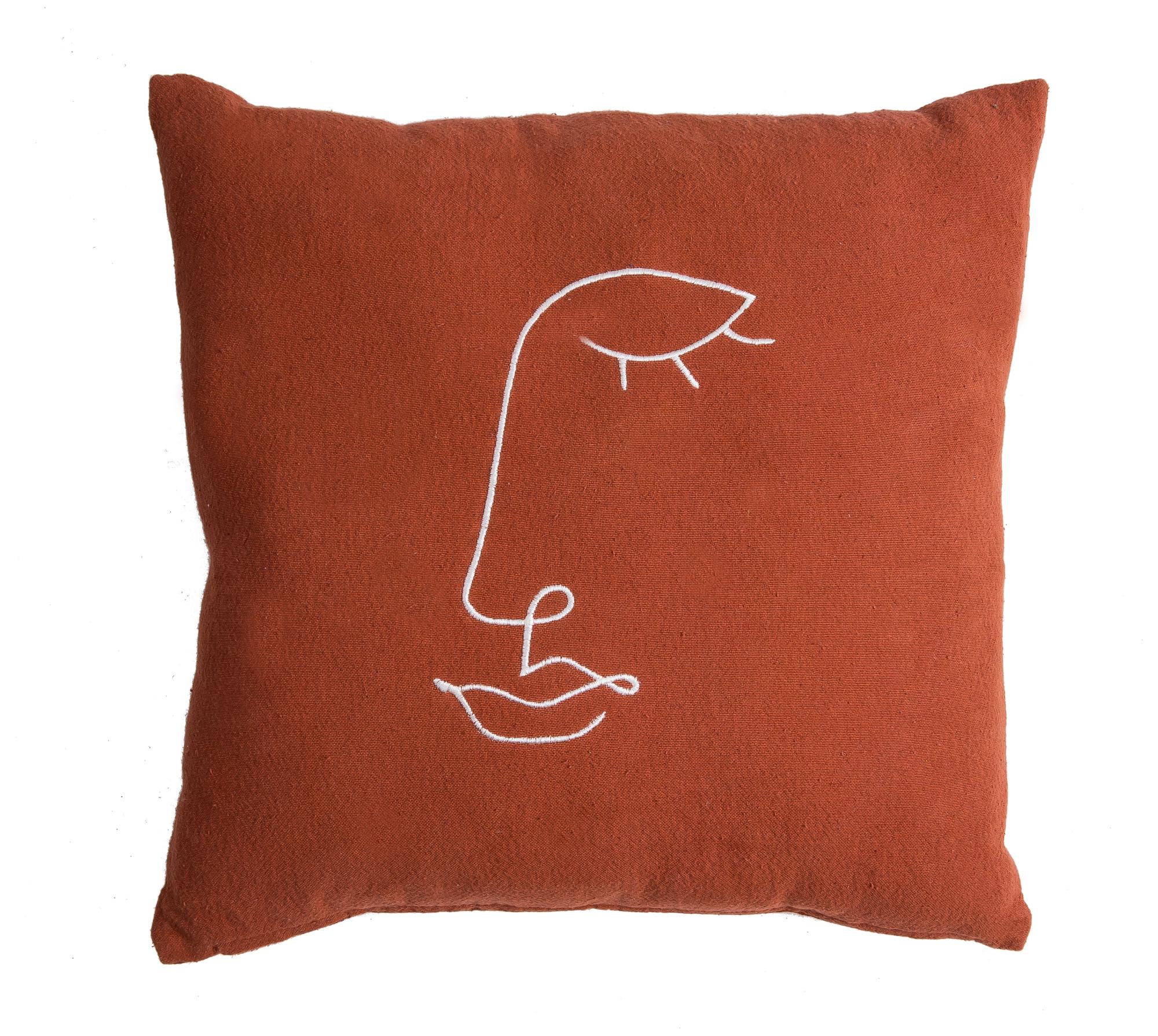Coussin, marron l.45 x H.45 cm | Leroy Merlin