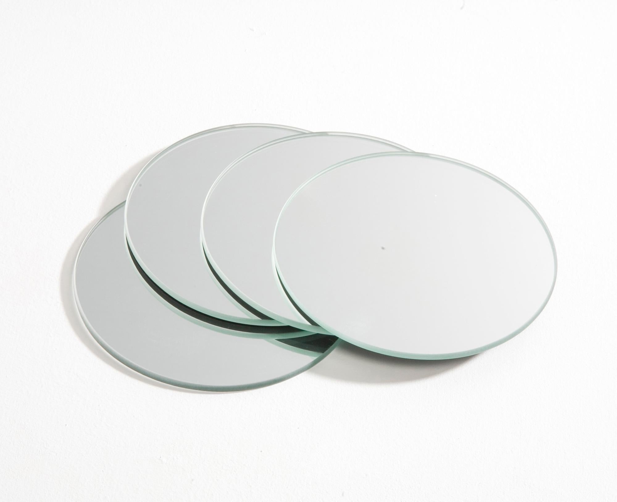 SET 4 MIROIRS RONDS 10CM | Leroy Merlin