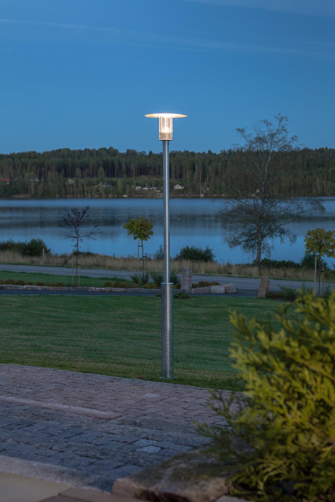 Lampadaire extérieur Mode module led 700 Lumen galvanisé KONSTSMIDE ...