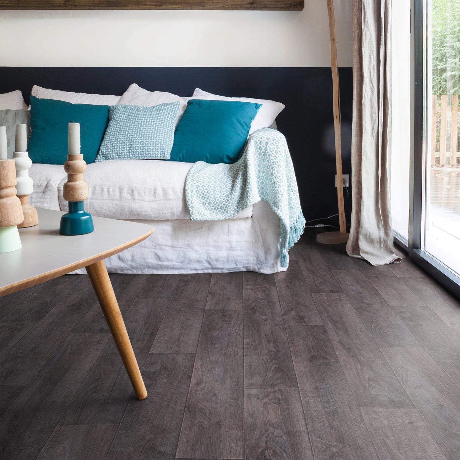 Sol PVC GERFLOR anthracite factory anthracite rouleau l.4 m | Leroy Merlin