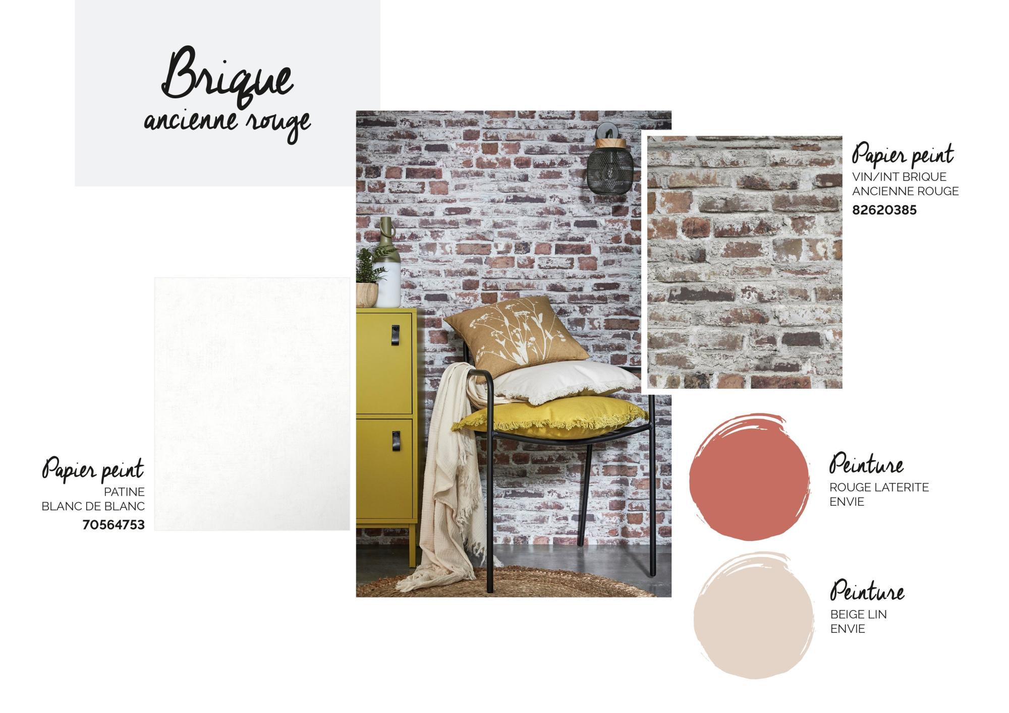 Sticker repositionnable 10x15 cm ENVIE rouge laterite velours | Leroy ...