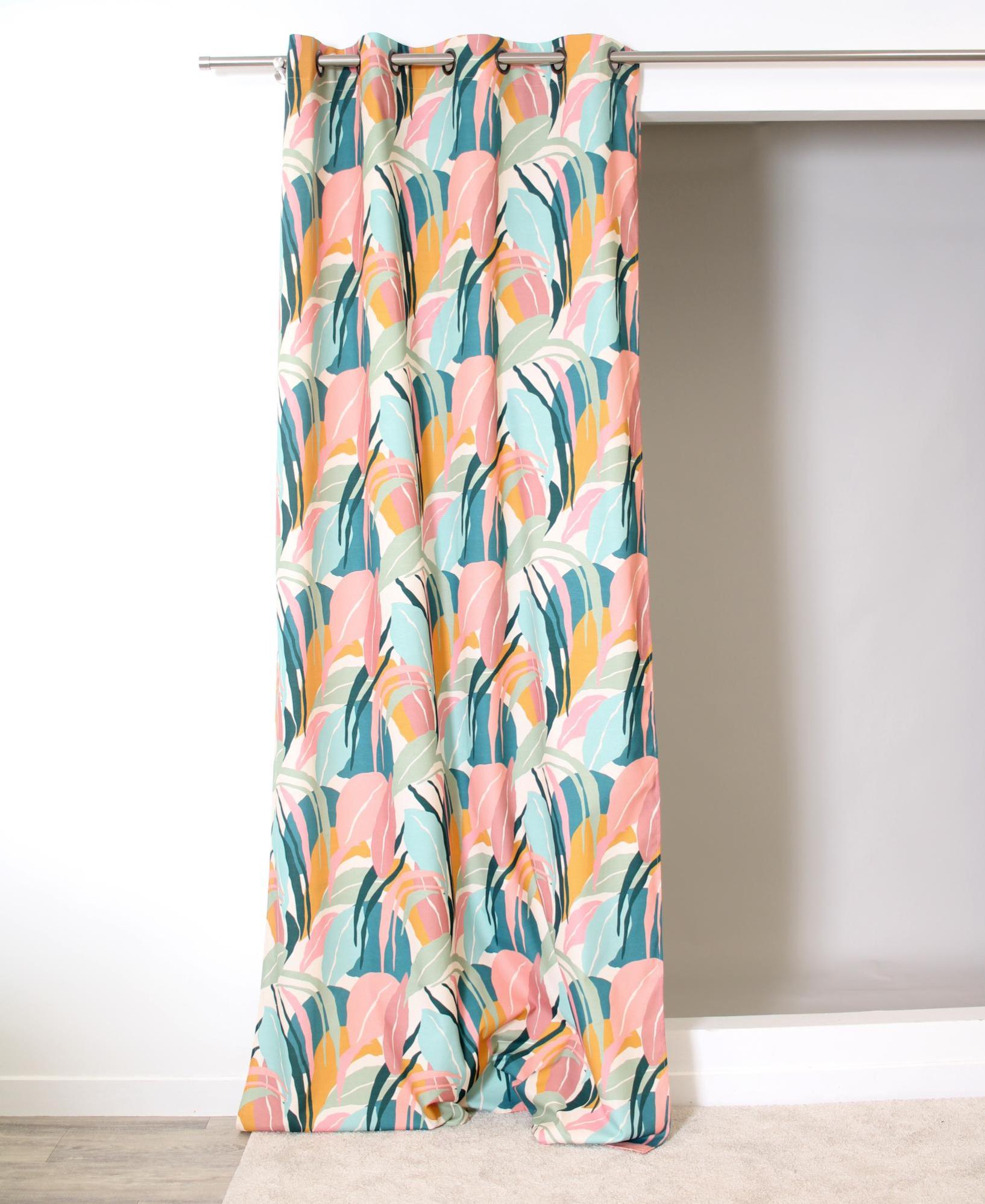 Rideau Montera, rose l.135 x H.260 cm | Leroy Merlin