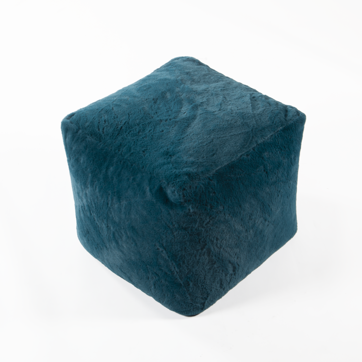 Pouf de sol bleu canard, l.40 x H.40 cm Malo | Leroy Merlin