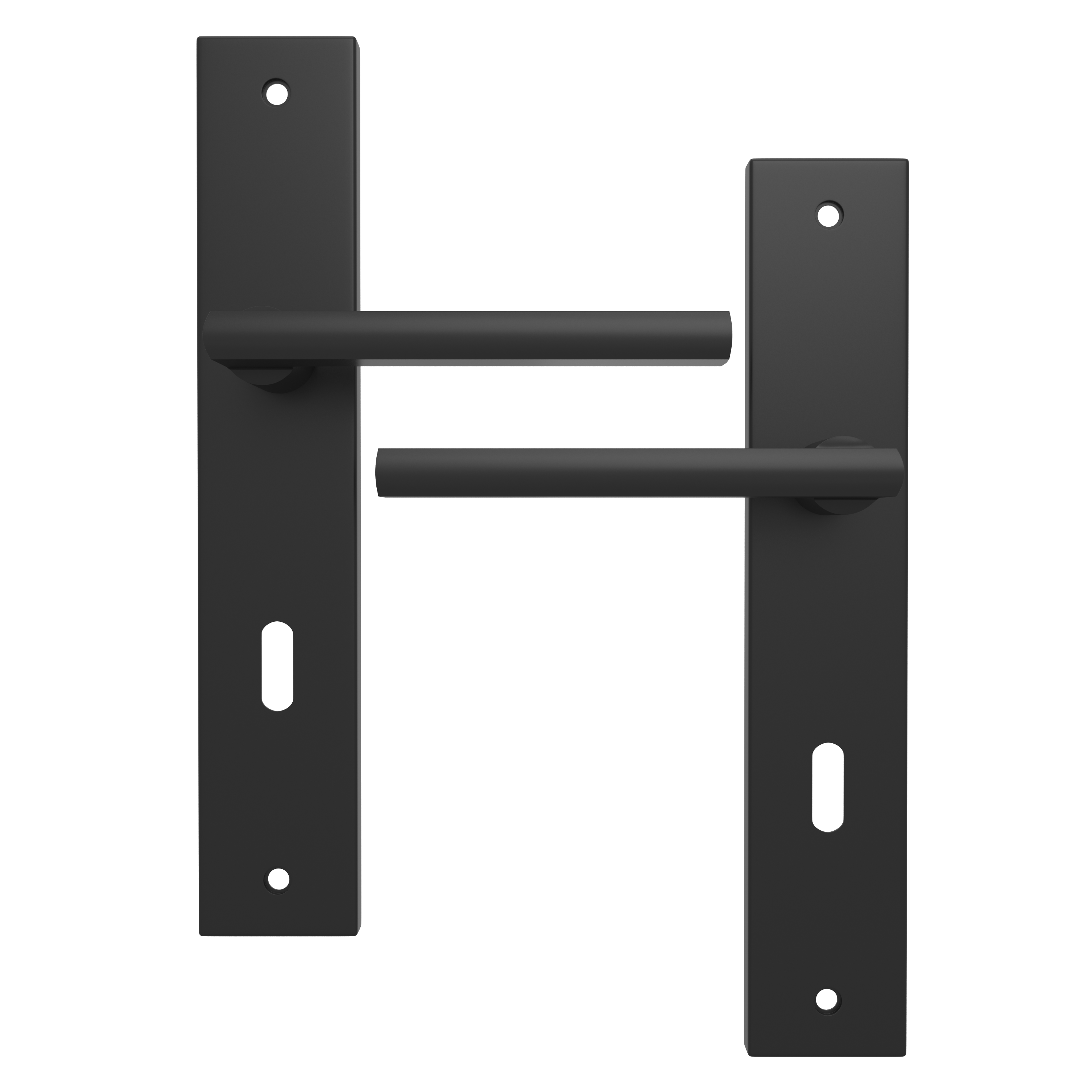 2 poignées de porte Lee trou de clé INSPIRE, alu entraxe 195 mm, noir ... 2 poignées de porte Lee trou de clé INSPIRE, alu entraxe 195 mm, noir ...