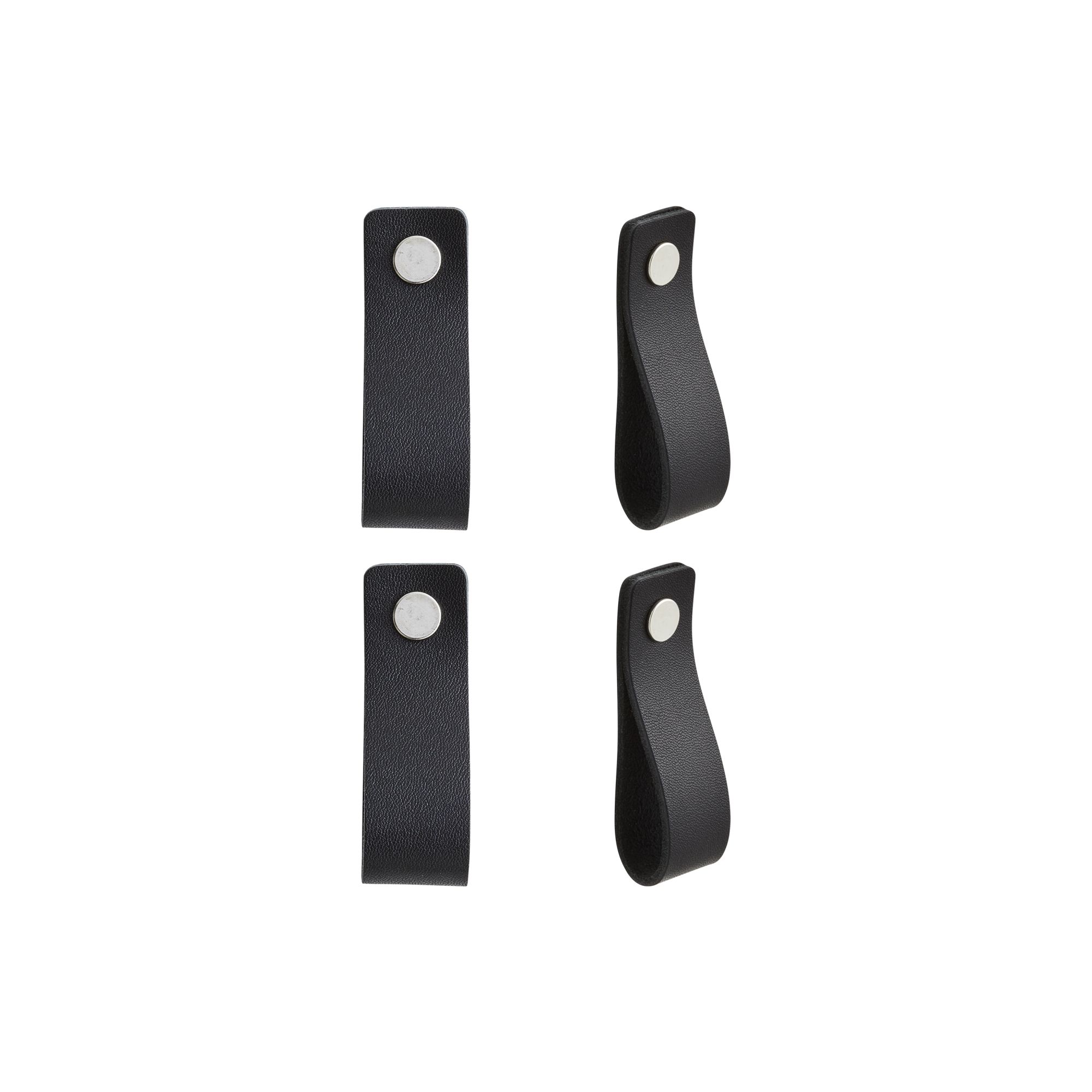 Lot de 4 boutons de meuble INSPIRE Zack noir cuir | Leroy Merlin Lot de 4 boutons de meuble INSPIRE Zack noir cuir | Leroy Merlin