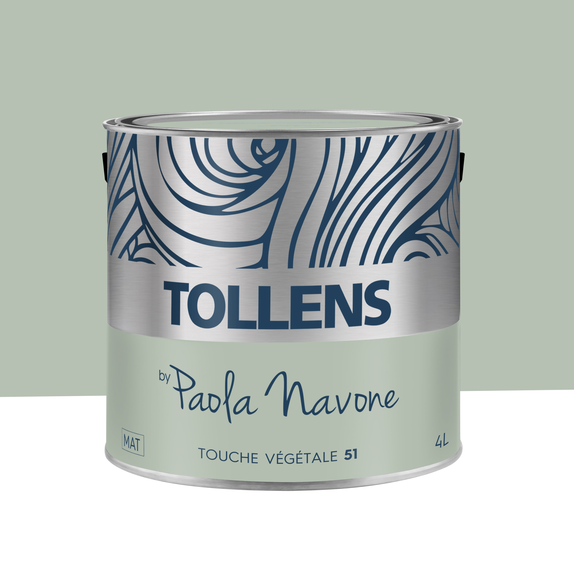 Peinture mur vert végétal n°51 mat TOLLENS By paola navone 4l | Leroy ...