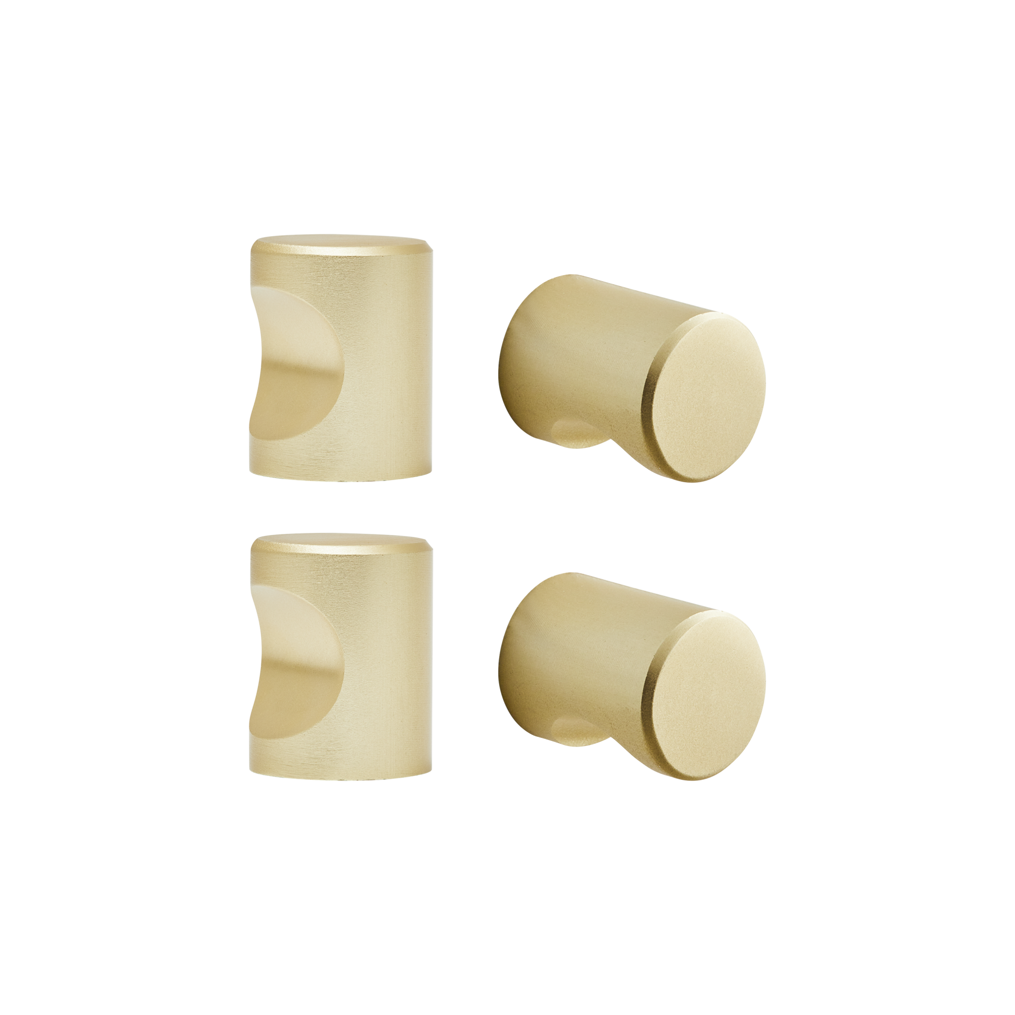 Lot de 4 boutons de meuble INSPIRE Omna laiton aluminium | Leroy Merlin Lot de 4 boutons de meuble INSPIRE Omna laiton aluminium | Leroy Merlin