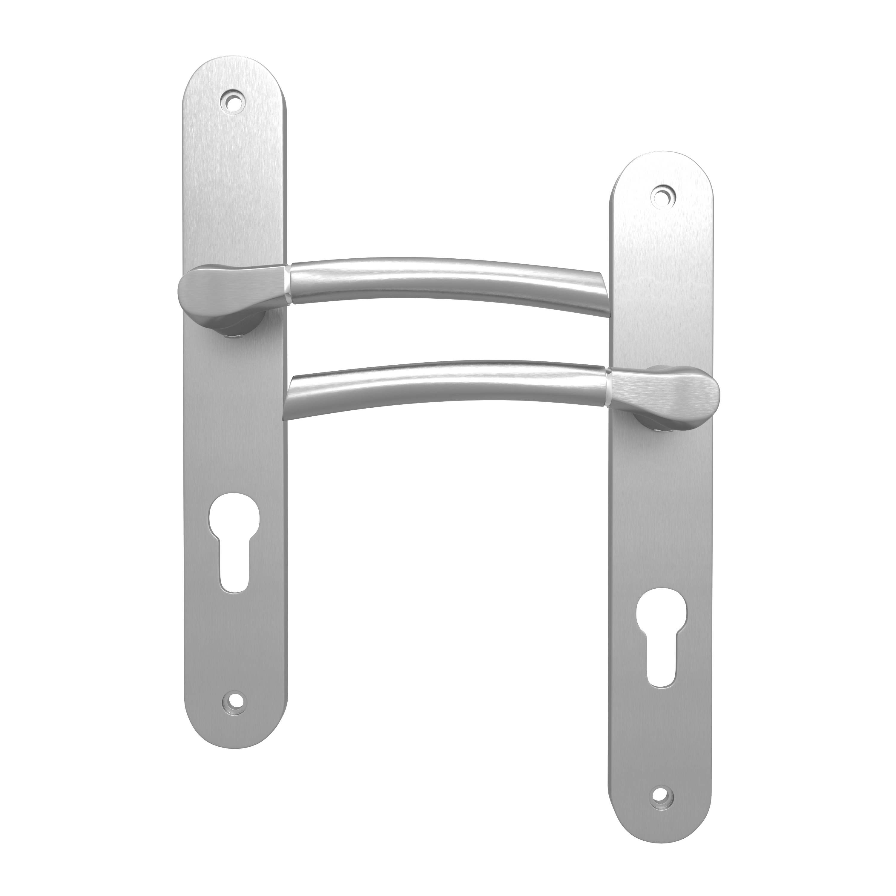 2 poignées de porte Eina à cylindre INSPIRE, zamak entraxe 195 mm ... 2 poignées de porte Eina à cylindre INSPIRE, zamak entraxe 195 mm ...