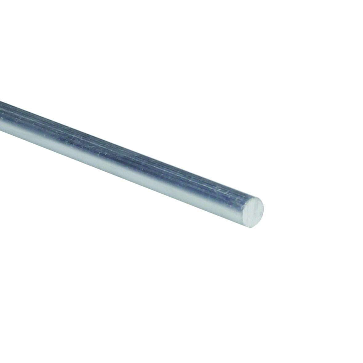 Rond plein aluminium brut argent lisse, L.3.05 m x l.0.8 cm x H.0.8 cm ...