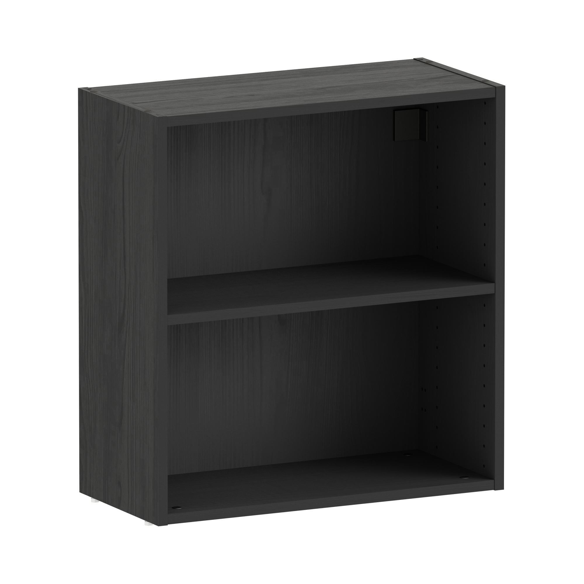 Caisson 1 Tablette SPACEO Evo M Effet Bois Noir H 64 X L 60 P 28 Cm