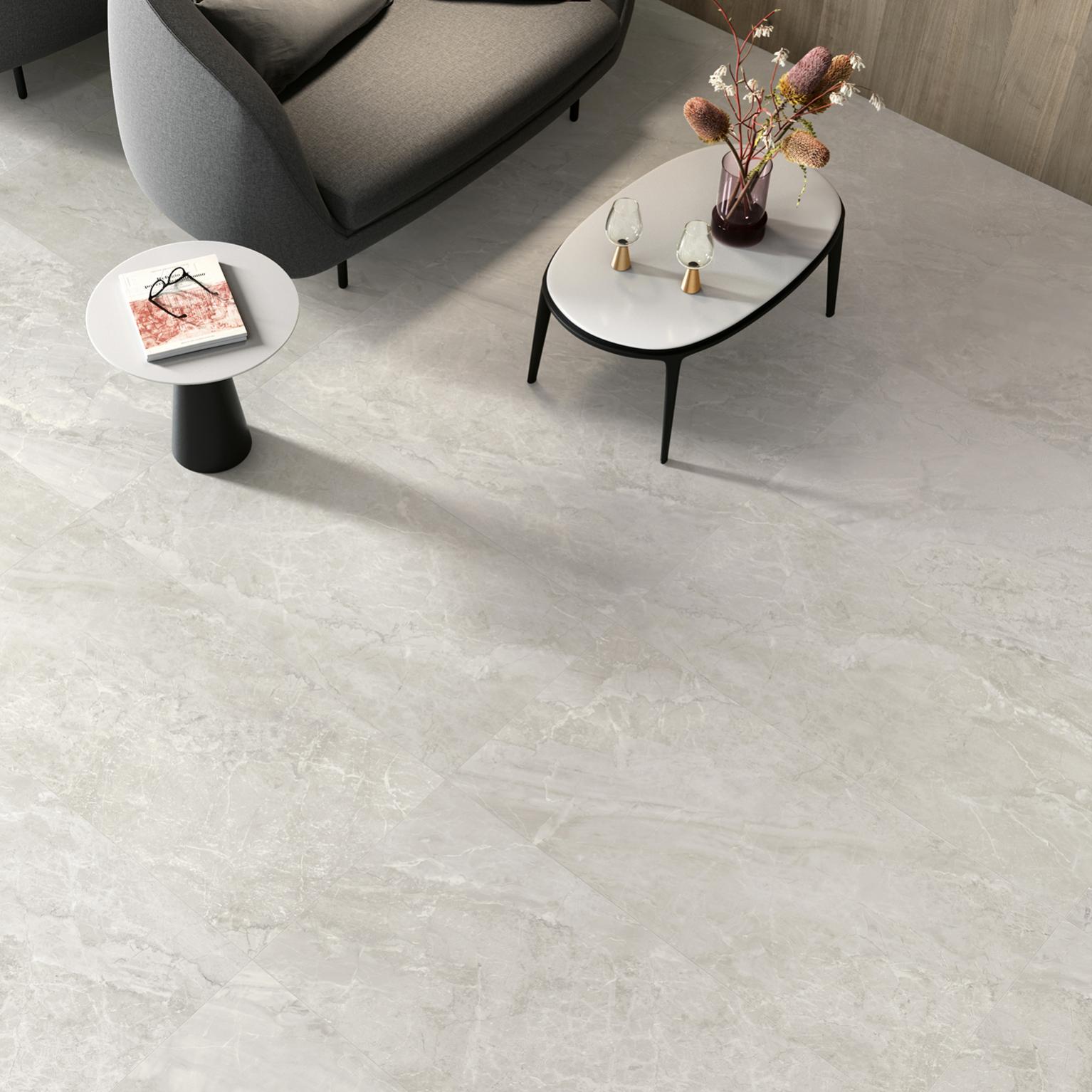 Carrelage effet marbre gris Trumarmi l.30 x L.30 cm SANT'AGOSTINO ...