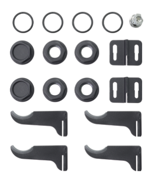 Kit de fixation superior noir | Leroy Merlin